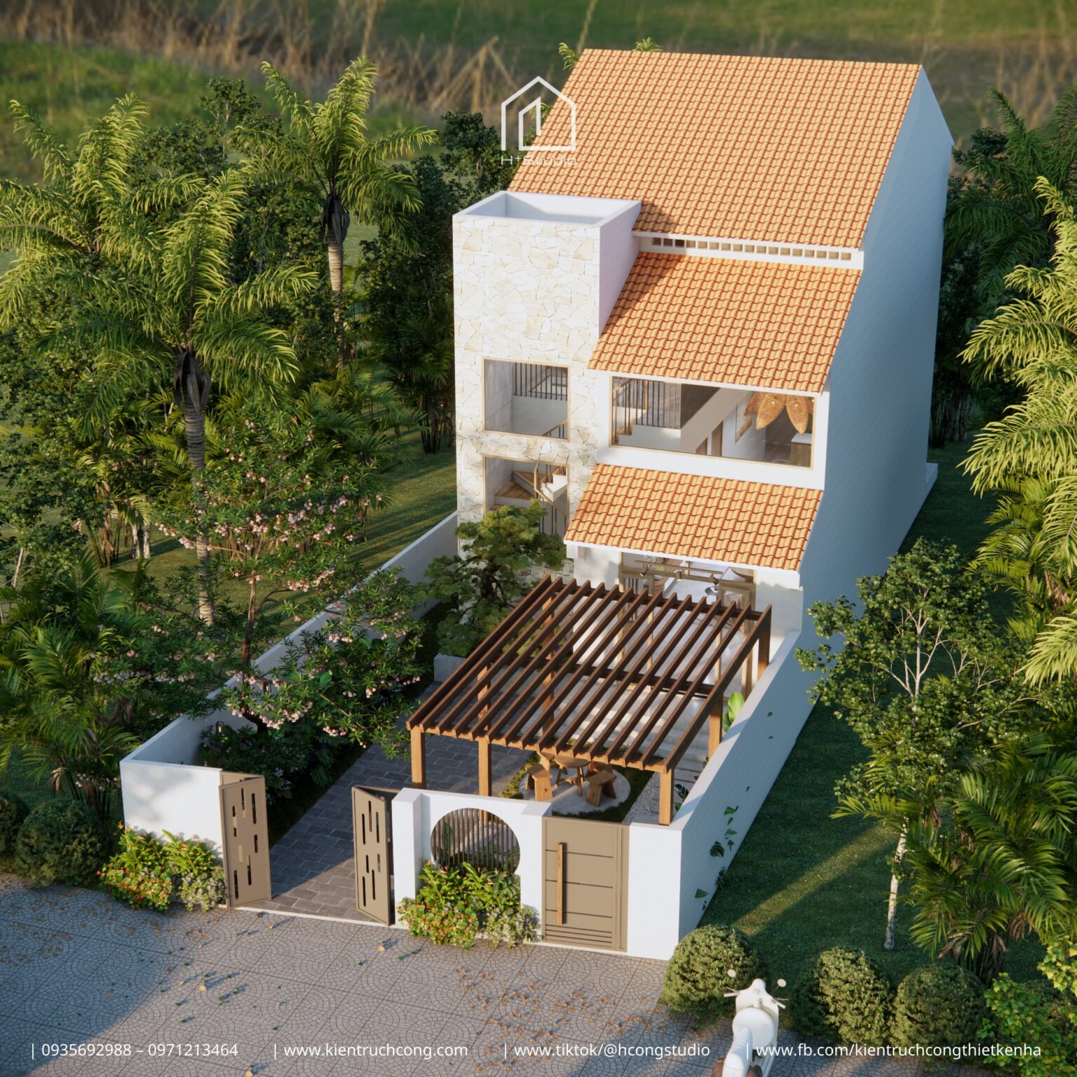 🌿 THIÊN AN HOUSE – NHÀ PHỐ 2 TẦNG NGẬP NẮNG TẠI NHA TRANG - kientruchcong